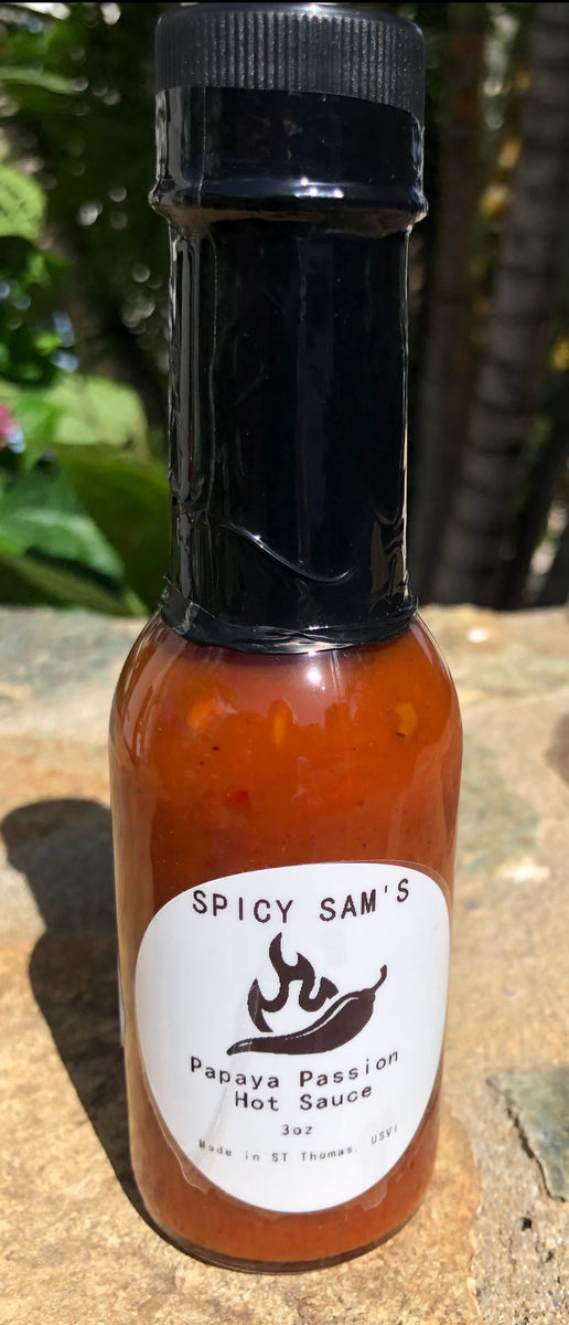 Spicy Sam's Papaya Passion Hot Sauce - Hot – stjohnspice.com
