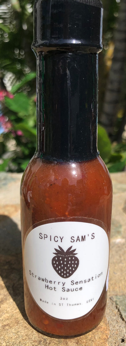 Spicy Sam's Strawberry Sensation Hot Sauce - Hot – stjohnspice.com