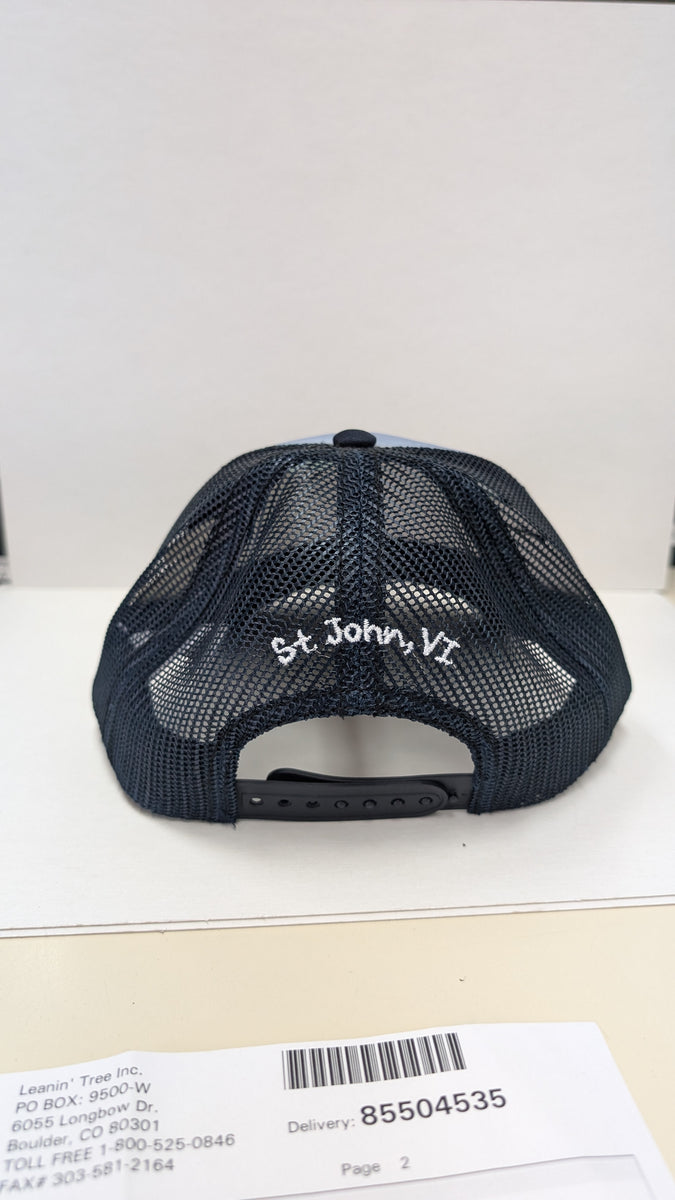 Navy Shark and Friends St. John, VI Baseball Cap with Mesh Back ...