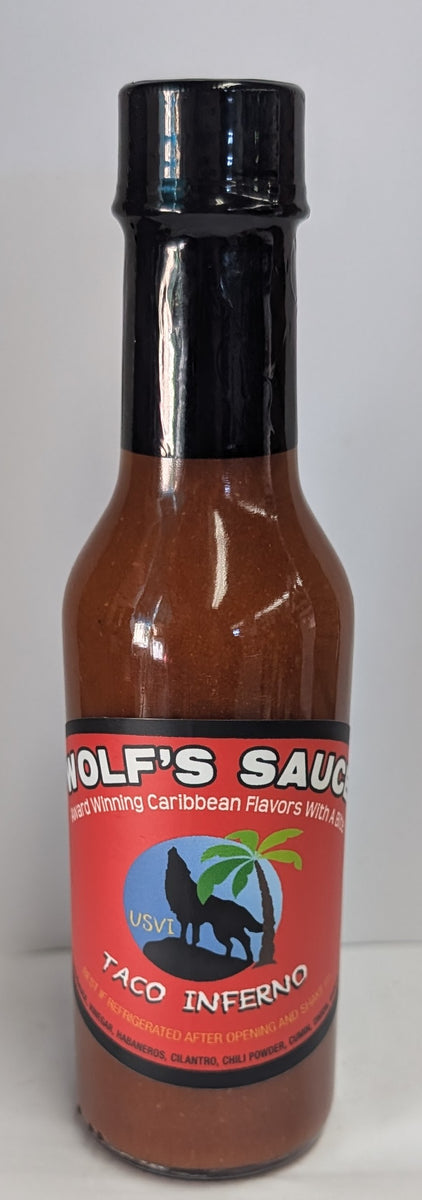 Wolf's Taco Inferno Hot Sauce – stjohnspice.com
