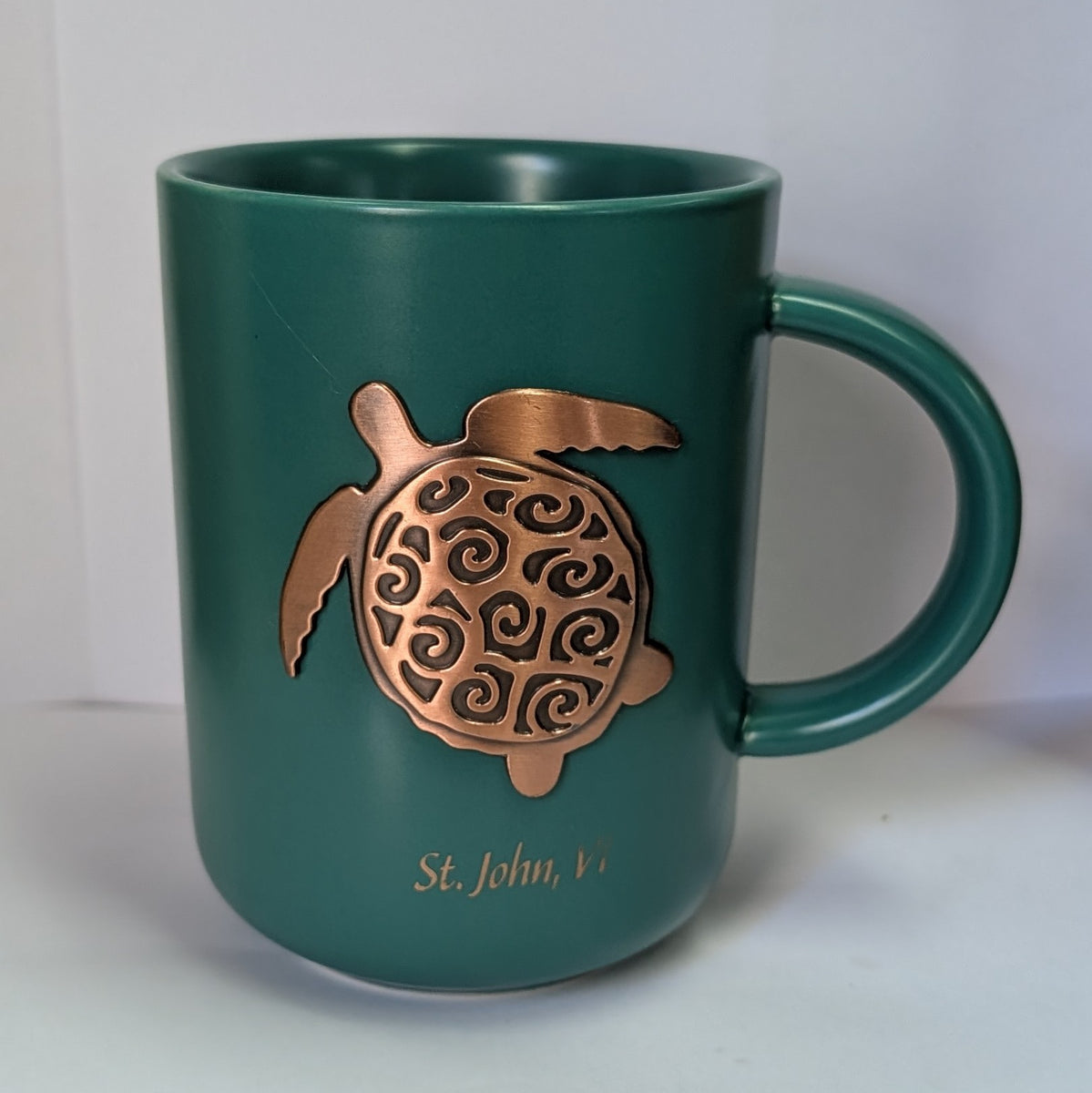 Metal Emblem Turtle Mug – stjohnspice.com