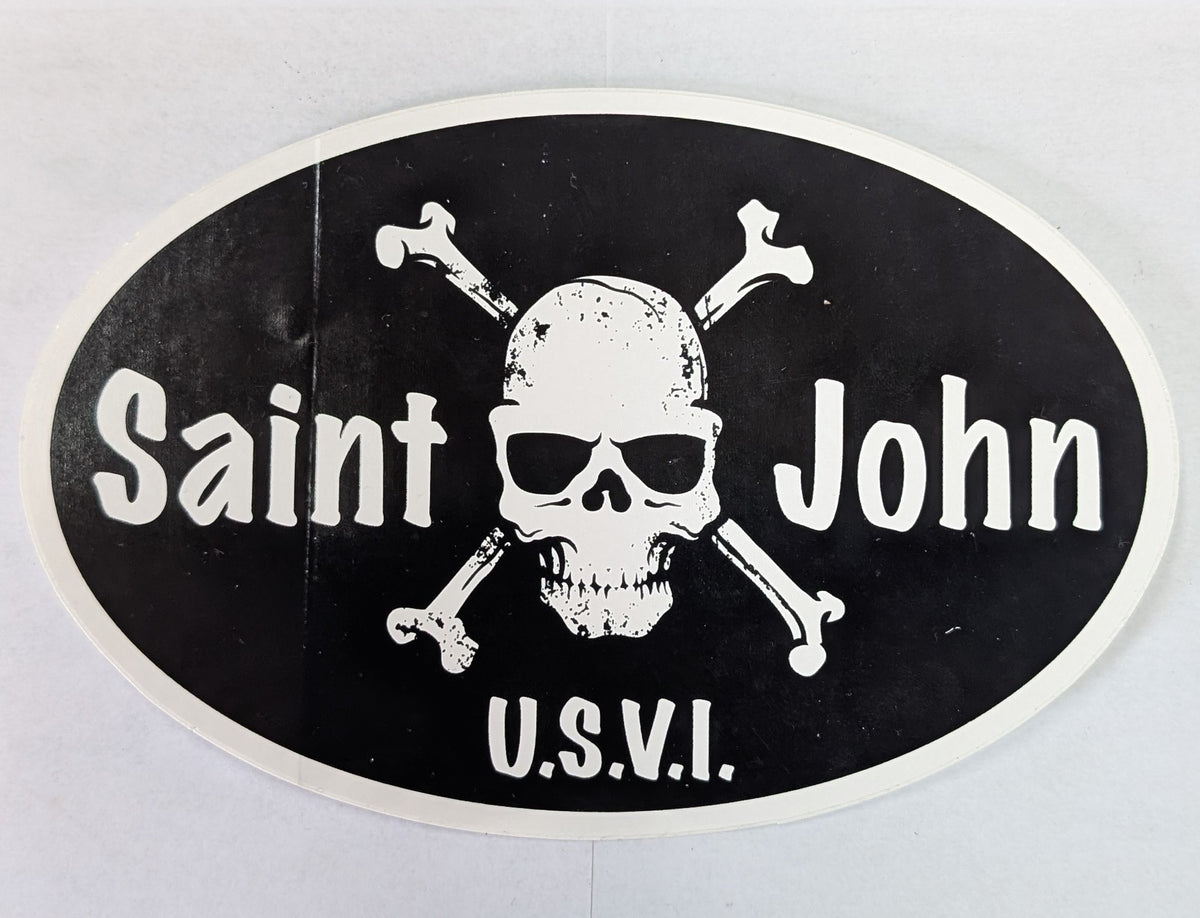 Skull and Crossbones St. John, USVI Sticker – stjohnspice.com