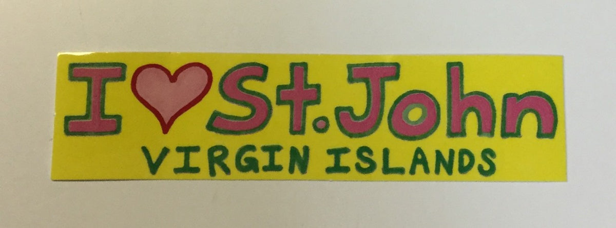 I Love St. John Sticker – stjohnspice.com
